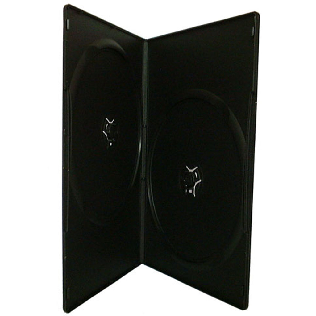 7mm Double Slimline DVD Case Black – Media Replication