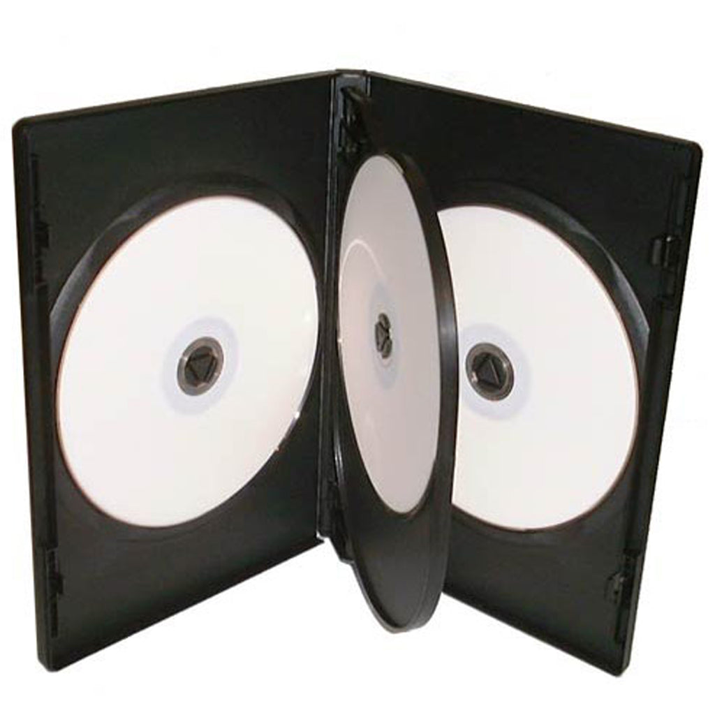14mm 4 Way DVD Case Black – Media Replication